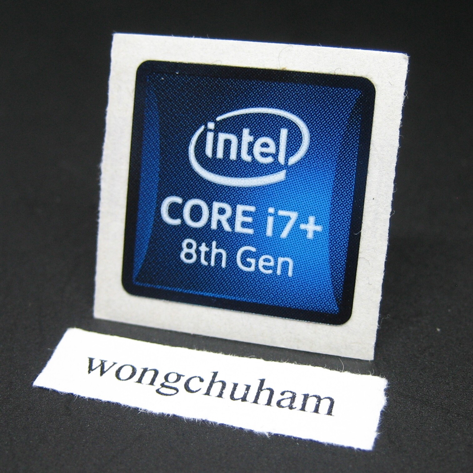PC Notebook Sticker - intel CORE i7+8th Gen sticker 18mm x 18mm ...