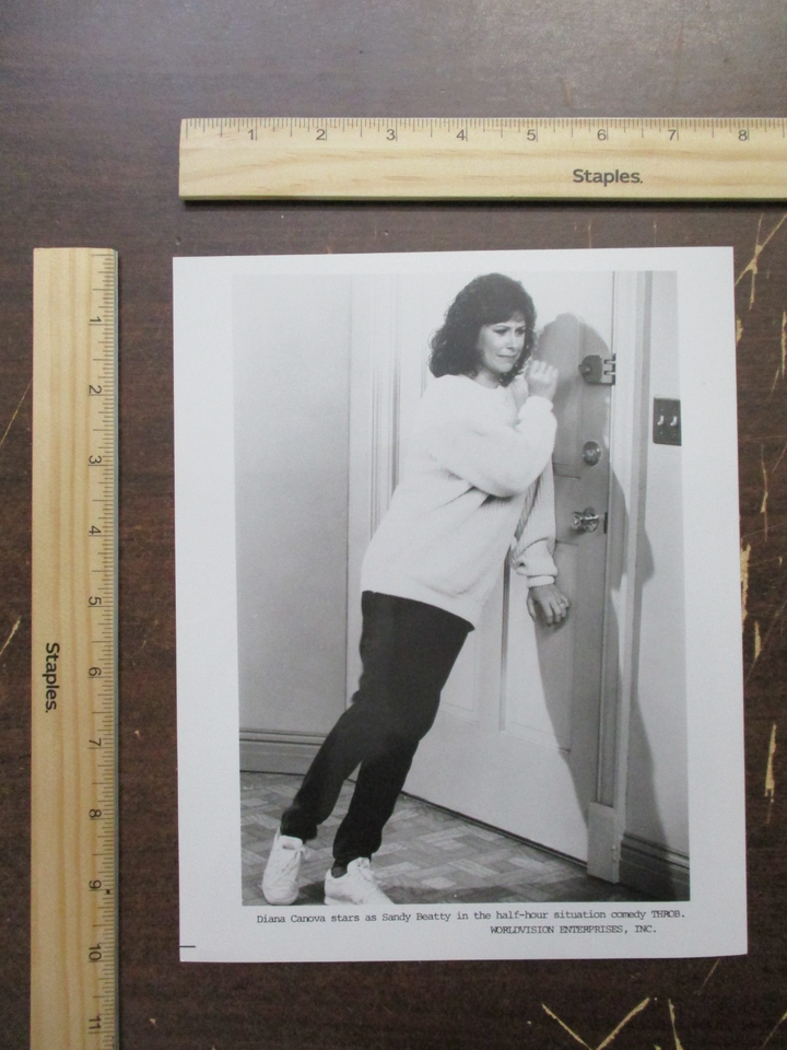 PRESS PROMO PHOTO TV SITCOM SHOW THROB DIANA CANOVA 1986 B&W 8X10 S966 ...