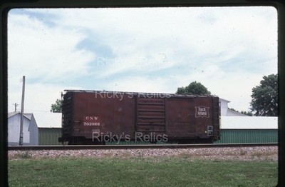 Original Slide CNW #702066 Boxcar Chicago Northwestern 1987 ex-CRIP | eBay