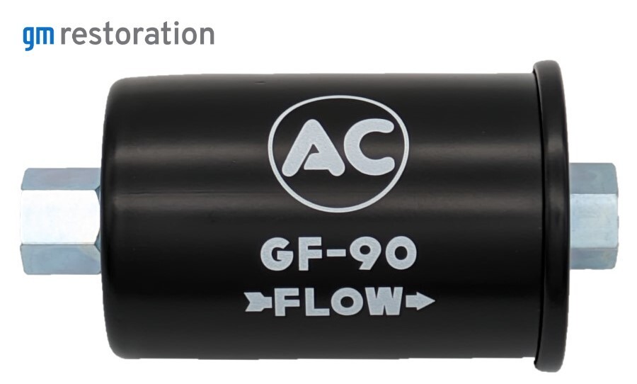 1963-1965 Corvette GF90 Fuel Filter - Black & White - New with Correct ...