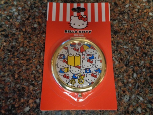 Hello Kitty Small Mirror Perfect For Purse Compact Official Sanrio Neon ...