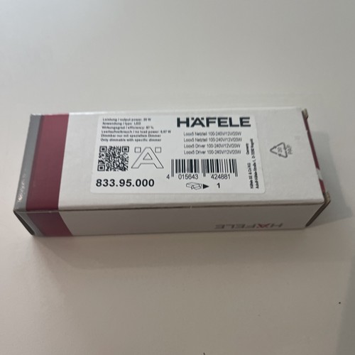 Hafele Loox5 Range 12V LED Light Driver Constant Voltage 833.95.000 | eBay
