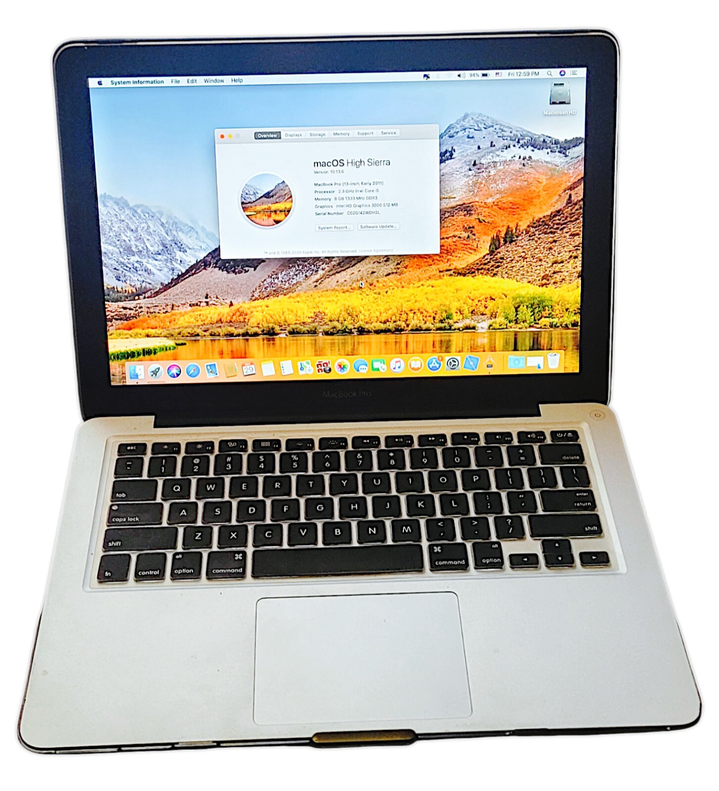 Apple MacBook Pro Early 2011 Laptop PC (i5, 8GB DDR3, 320GB HDD) | eBay