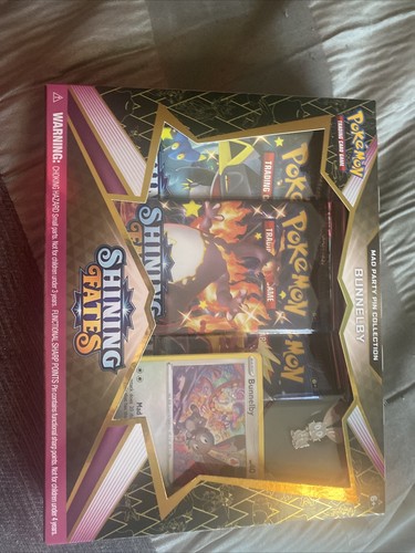 Pokémon TCG Shining Fates Mad Party Pin Collection - Bunnelby Box ...