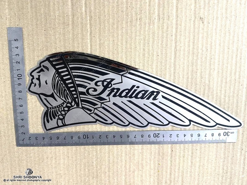 Indian Chief Scout Motorcycle Fuel Tank Emblem Indian Big Badge 2x ...