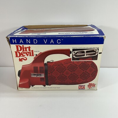 Vintage Royal Dirt Devil Hand Vacuum Model 103 Red Vac Corded Tested ...