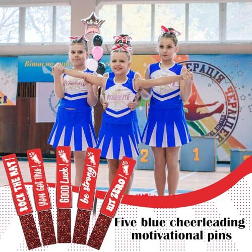 30 Pcs Spirit Clips Cheer Pins Cheerleader Gifts Cheer Clothes Pins for ...