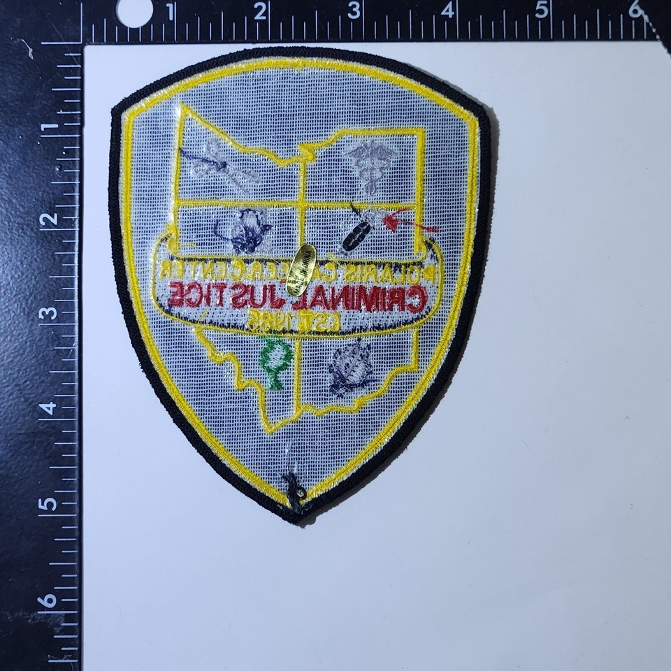 Polaris Career Center Criminal Justice Patch. 4x5 Inches. Great ...