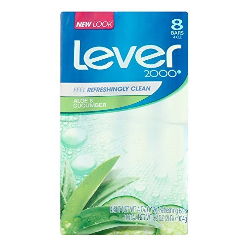 Lever 2000 Bar Soap, Aloe & Cucumber, 4 oz bars, 8 ea (Pack of 2) | eBay