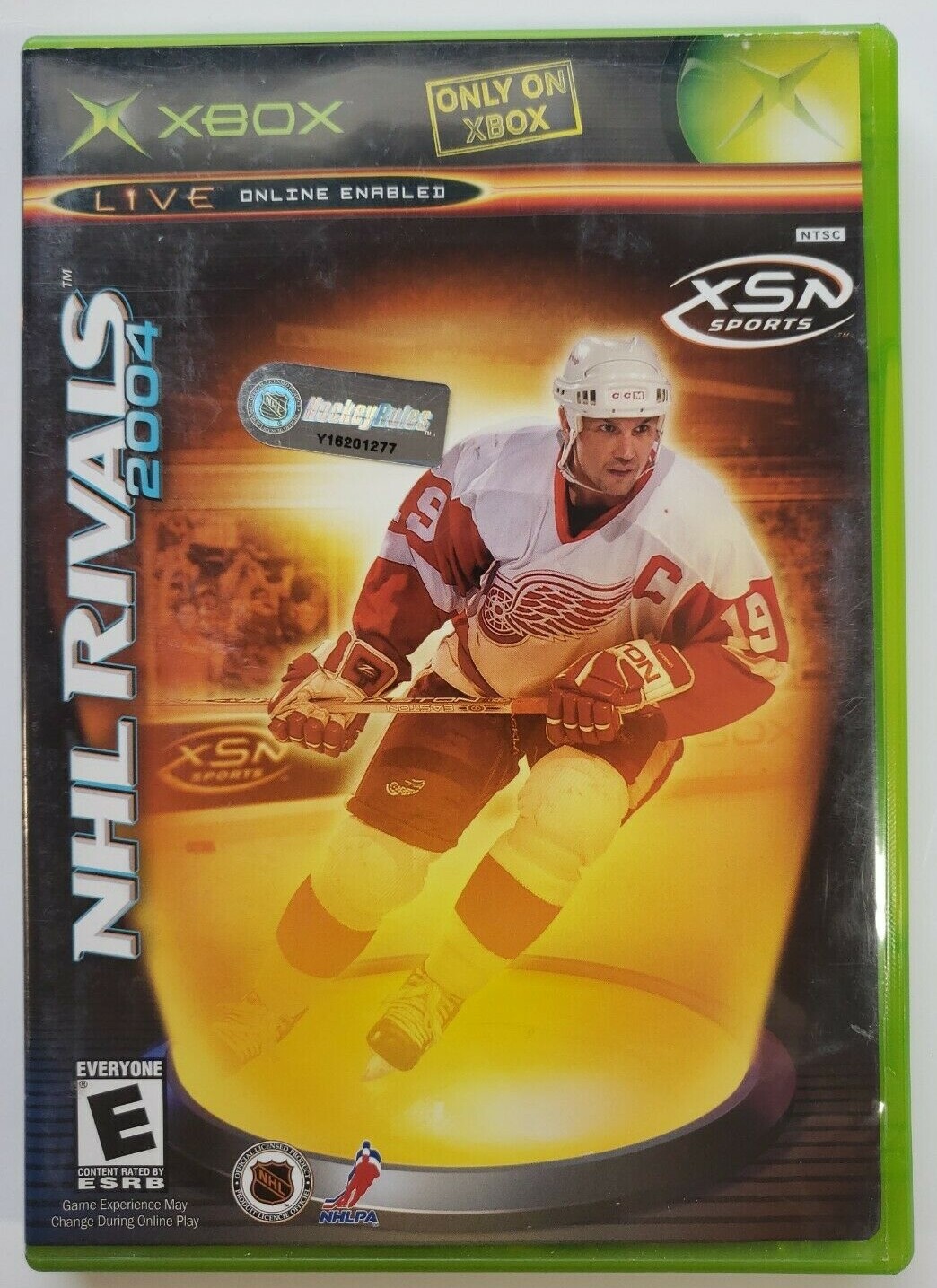 XBOX NHL Rivals 2004 Hockey Original Microsoft no Manual Steve Yzerman ...