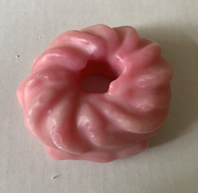 Pink Cruller Donut Handmade Candle Tart Dessert Scented Home Decor Gift ...