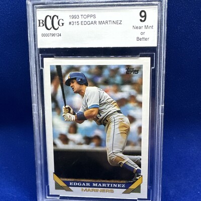 1993 Topps #315 Edgar Martinez BCCG 9 Mariners Hall of Fame | eBay