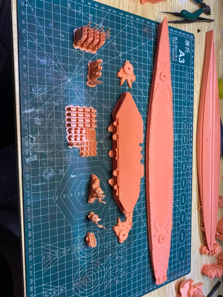 3D Printed 1/700 USS Kearsarge Aircraft Carrier Unpainted Model Kit NEW ...