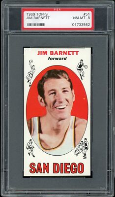 1969 Topps Jim Barnett #51 PSA 8 | eBay
