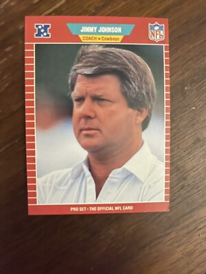 Jimmy Johnson 1989 Pro Set #98 RC Rookie Card Dallas Cowboys | eBay