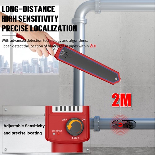 New Water Pipe Blockage Detector High Accuracy 2m Long Distance ...