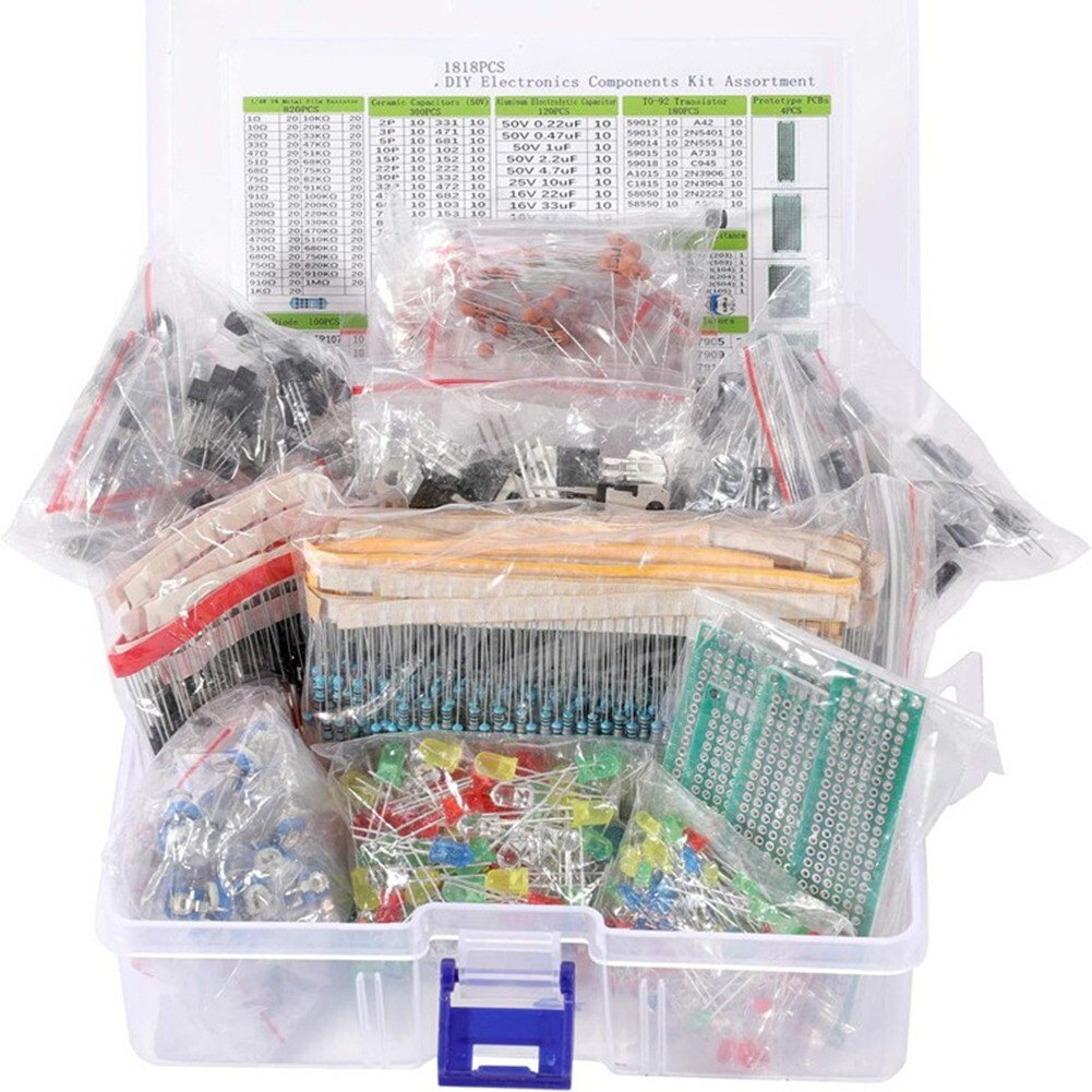 Bright LED Diodes Set for Efficient Illumination in Electronics 1818Pcs ...