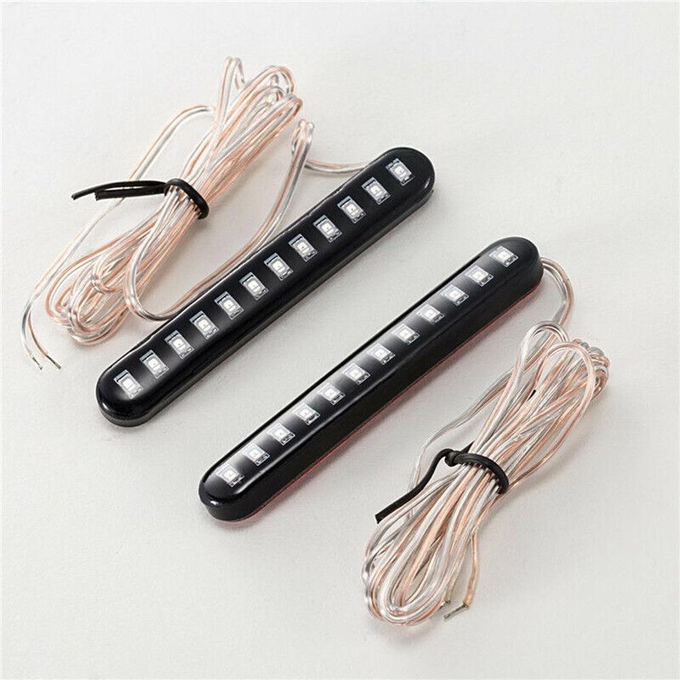 For Electric Motorcycles Motorcycle 6W License Plate Light Bar Soft ...