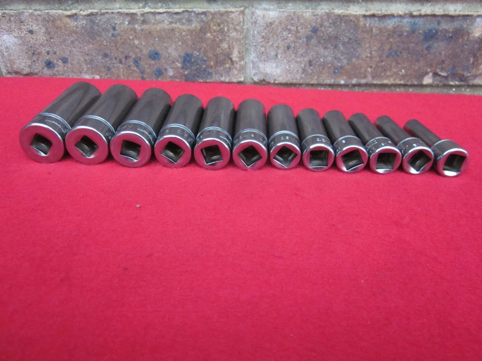 Williams Tools USA 3/8" Drive Deep Metric Socket Set 6 Point 19MM-8MM ...
