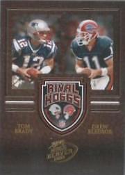 2003 Playoff Hogg Heaven Rival Hoggs #RH3 Drew Bledsoe Tom Brady /500 ...