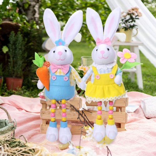 Long legs Rabbit Doll Rabbit with Carrot Stuffed Toy Children Toy | eBay