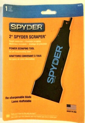 Spyder 2" Power Scraper Universal Reciprocating Saw Attachment Re ...