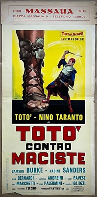 TOTO' CONTRO MACISTE -Locandina film - Toto', Nino Taranto, Burke-1962 ...