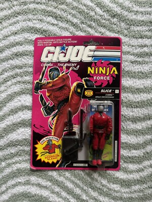 Vintage 1991 G.I. Joe Ninja Force Cobra Enemy “Red” Slice Cobra Ninja ...