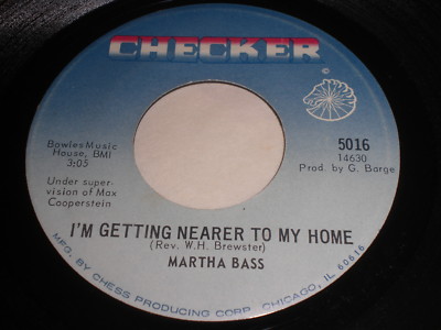 Martha Bass - I'm Getting Nearer To My Home / I'm So Grateful 45 RPM ...