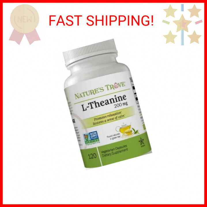 Natures Trove L-theanine 200mg Vegetarian Capsules - 120 Pack for sale ...