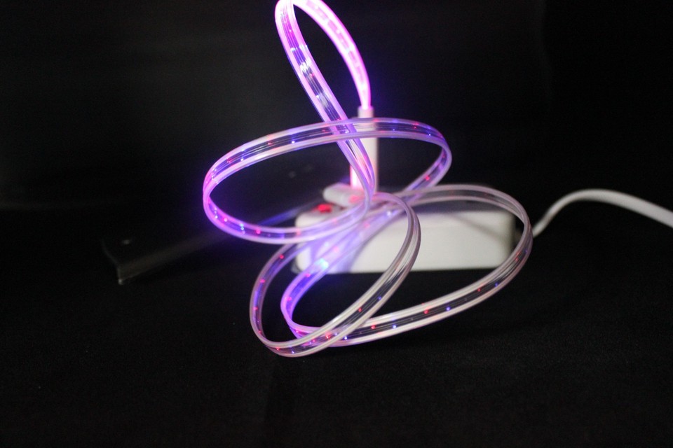 3Ft Micro USB 2.0 Data Sync Flowing LED Light Up Charger Cable | eBay