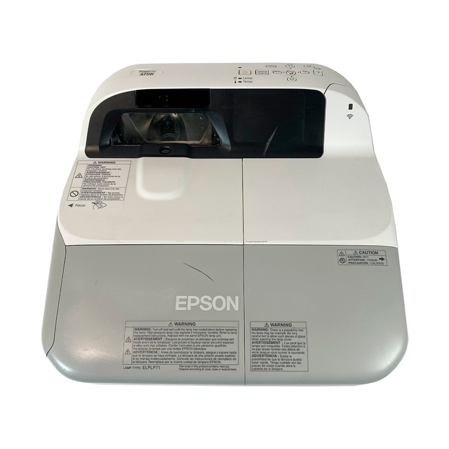 Epson PowerLite 475w 3 LCD Short Throw WXGA Projector 2600 Lumens 590 ...