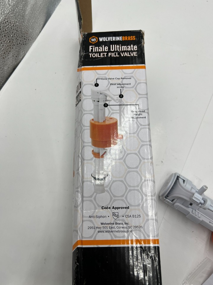 Qty 3 Wolverine Brass Finale Ultimate Toilet Fill Valve 11 × 3 × 3 in ...