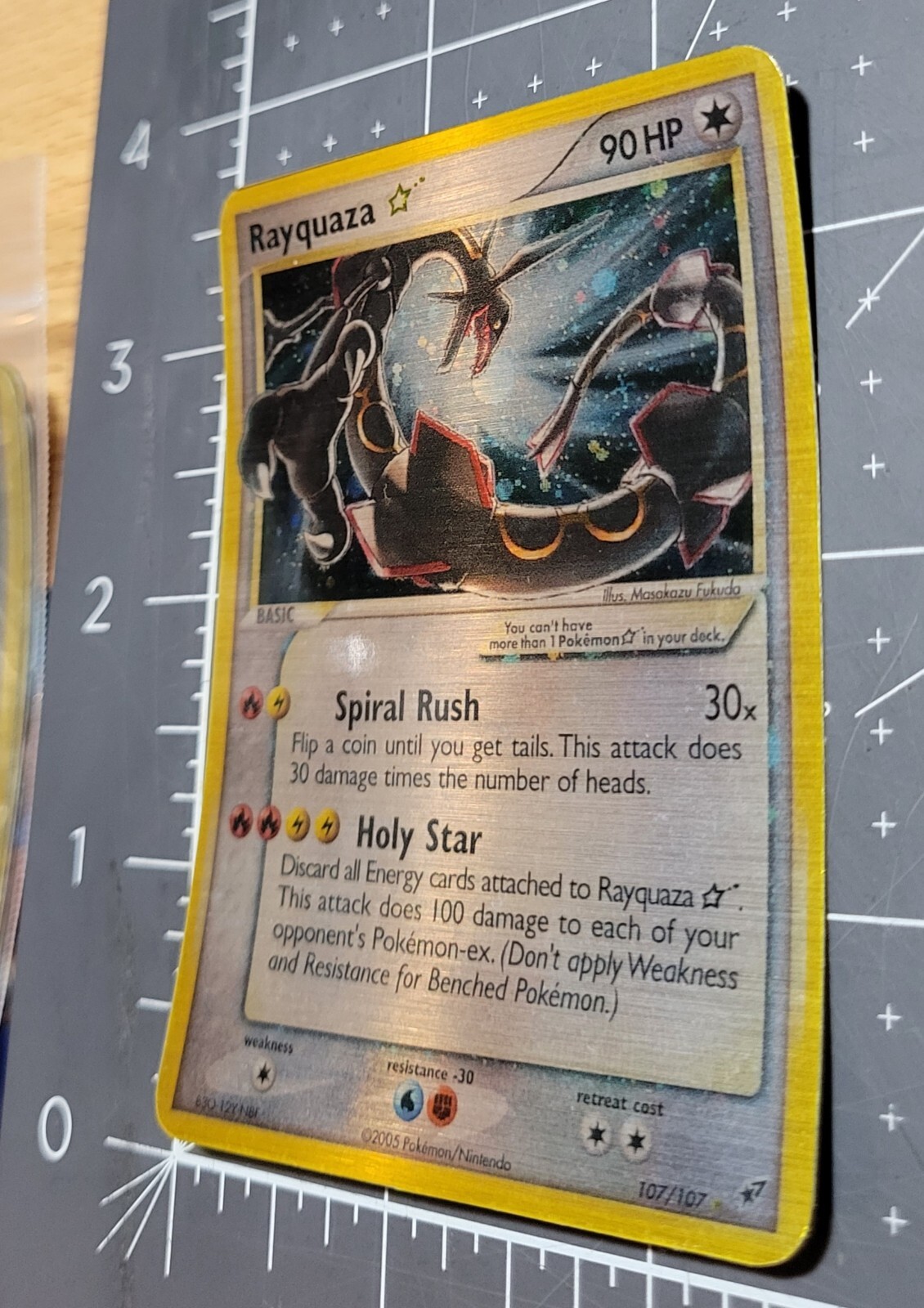 Rayquaza Gold Star 107/107 Pokemon - EX Deoxys FANART STICKER | eBay