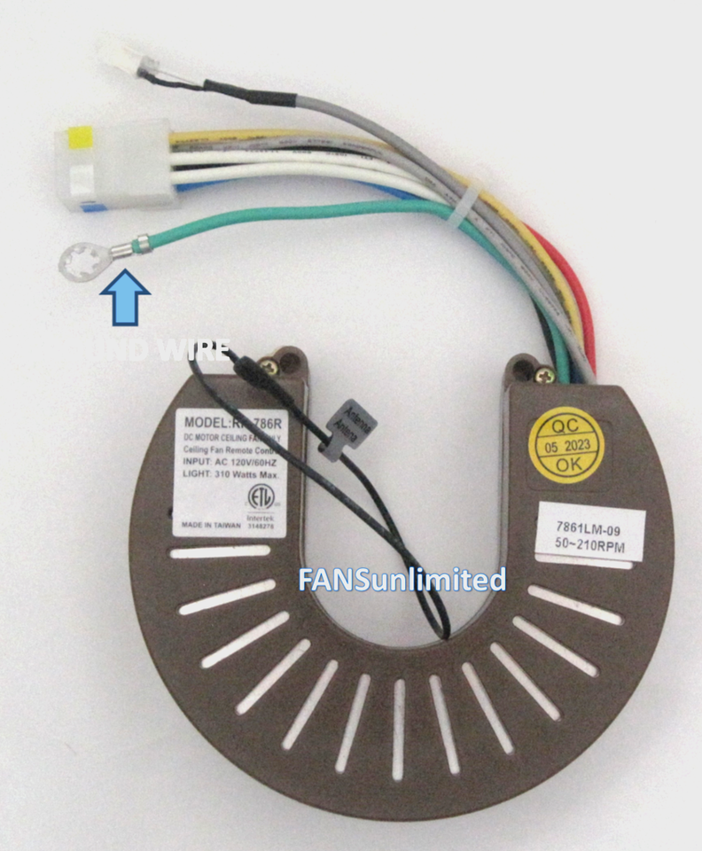 Casablanca Fan G105301000 7861LM-09 RH-786R Replacement Receiver for DC ...