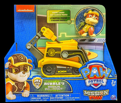Paw Patrol Rubble Transforming Bulldozer Toy Figure & Vehicle A13 ...