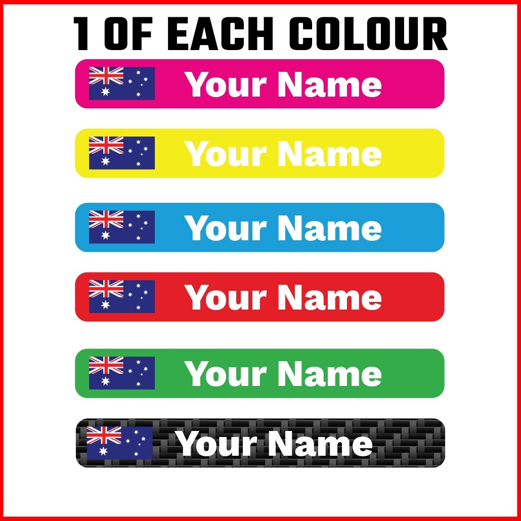 6 x PERSONALISED BIKE FRAME NAME STICKERS ROAD CYCLE CYCLING FRAME ...