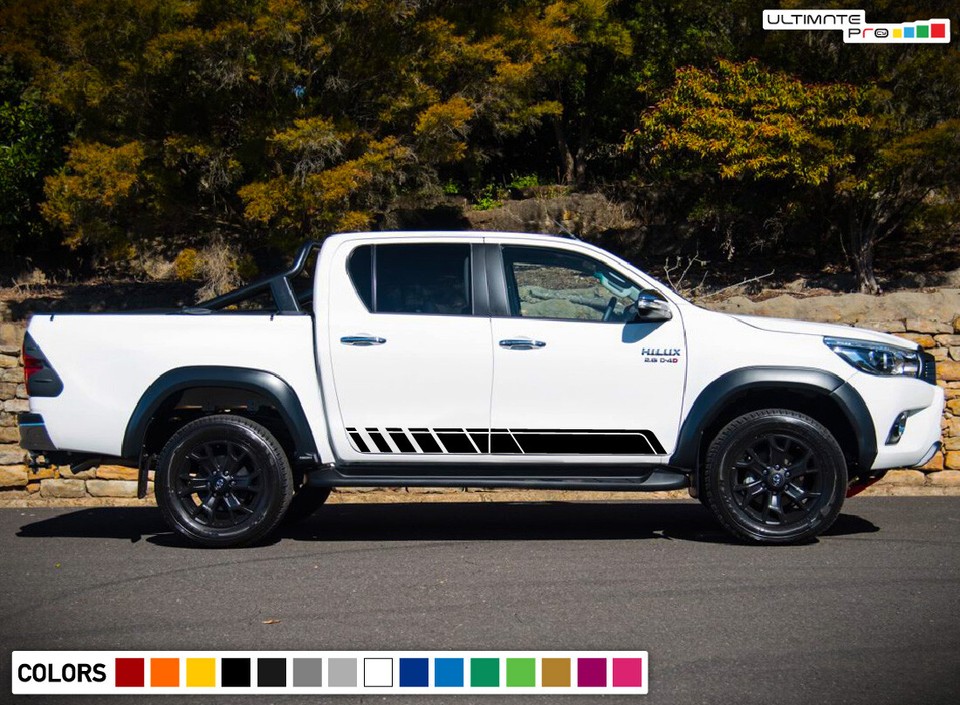Decal Graphic Sticker Stripe Body For Toyota Hilux exterior tune 2004 ...