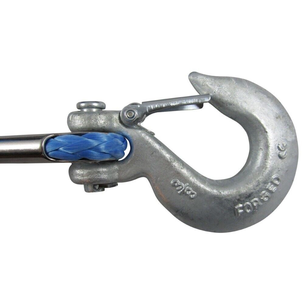 10MM X 30M Dyneema SK75 Winch Rope Hook Synthetic Recovery Offroad ...