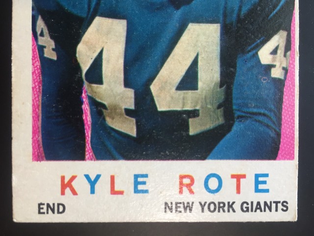 1959 Topps - #7 Kyle Rote for sale online | eBay