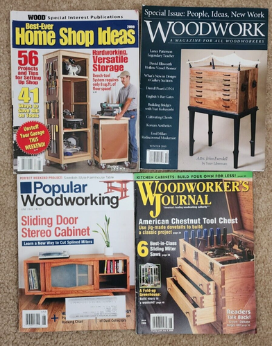 Lot of 4 Varied WOODWORKING Magazines; 2008-2020; PROJECTS IDEAS Home Shop | eBay