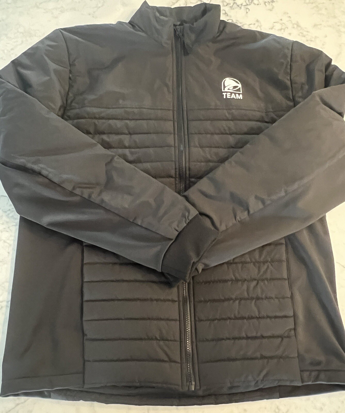 Taco Bell Puffer Jacket Team Staff Employee Black Men… - Gem