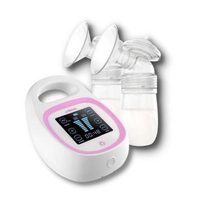 Unimom Opera Double Electric Breast Pump Kit LCD Touch Pad Screen Night ...