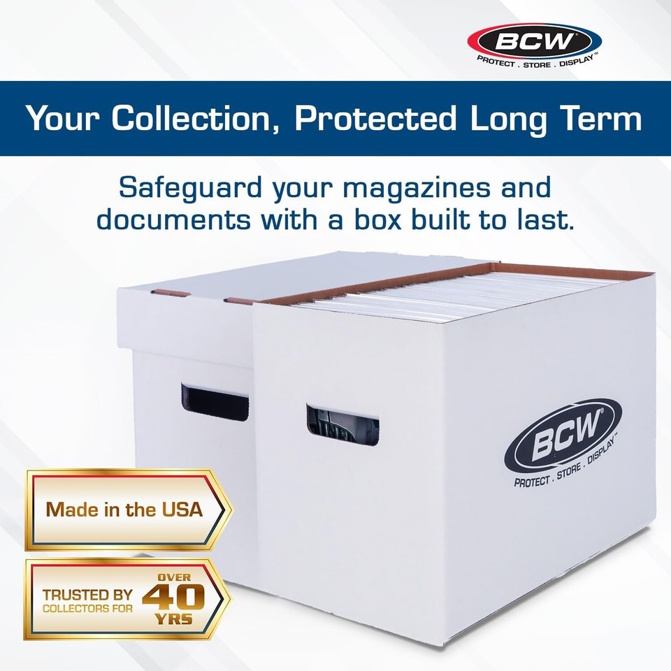 BCW Magazine Comic Storage Archive Box Double Thickness Doc Quality ...