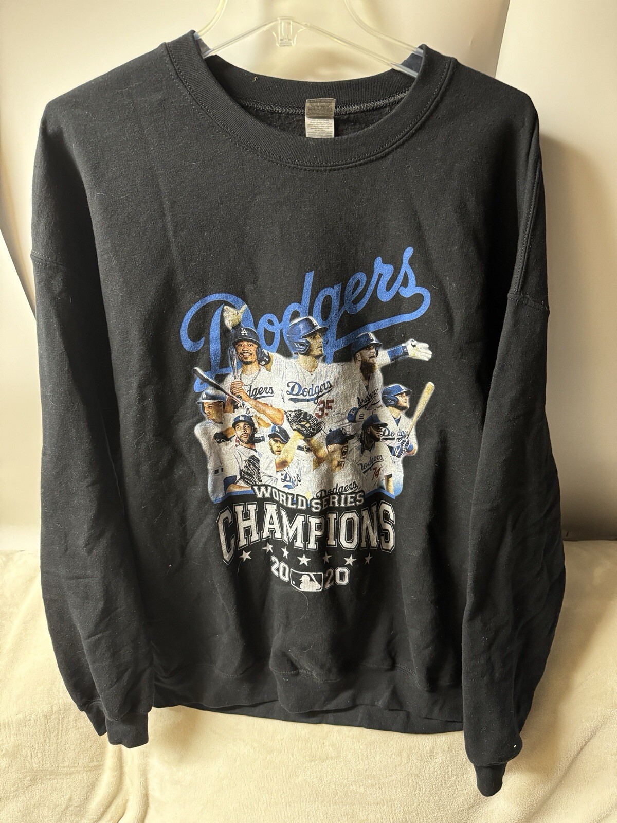 2020 LA Dodgers World Series Champion Team MLB Black … - Gem