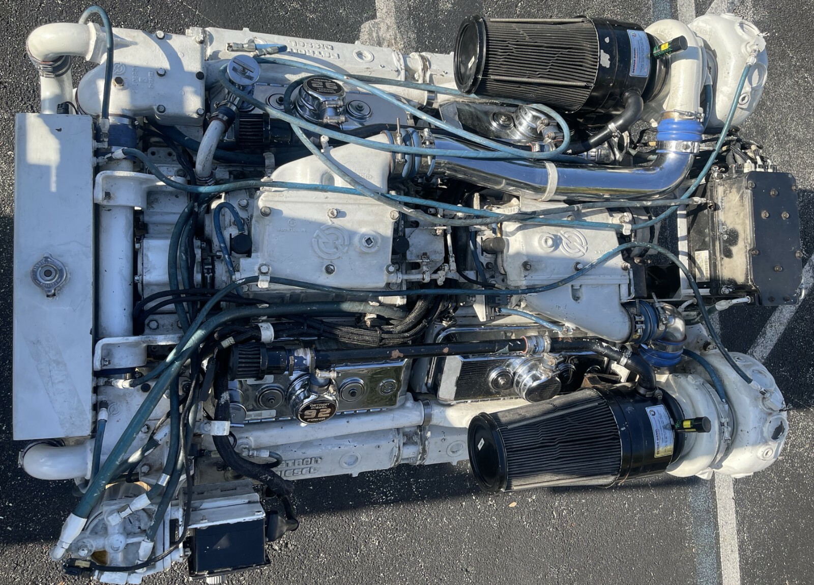 Detroit Diesel 12V92TA, Marine Diesel Engine, DDEC II, 1110 HP @ 2300 ...