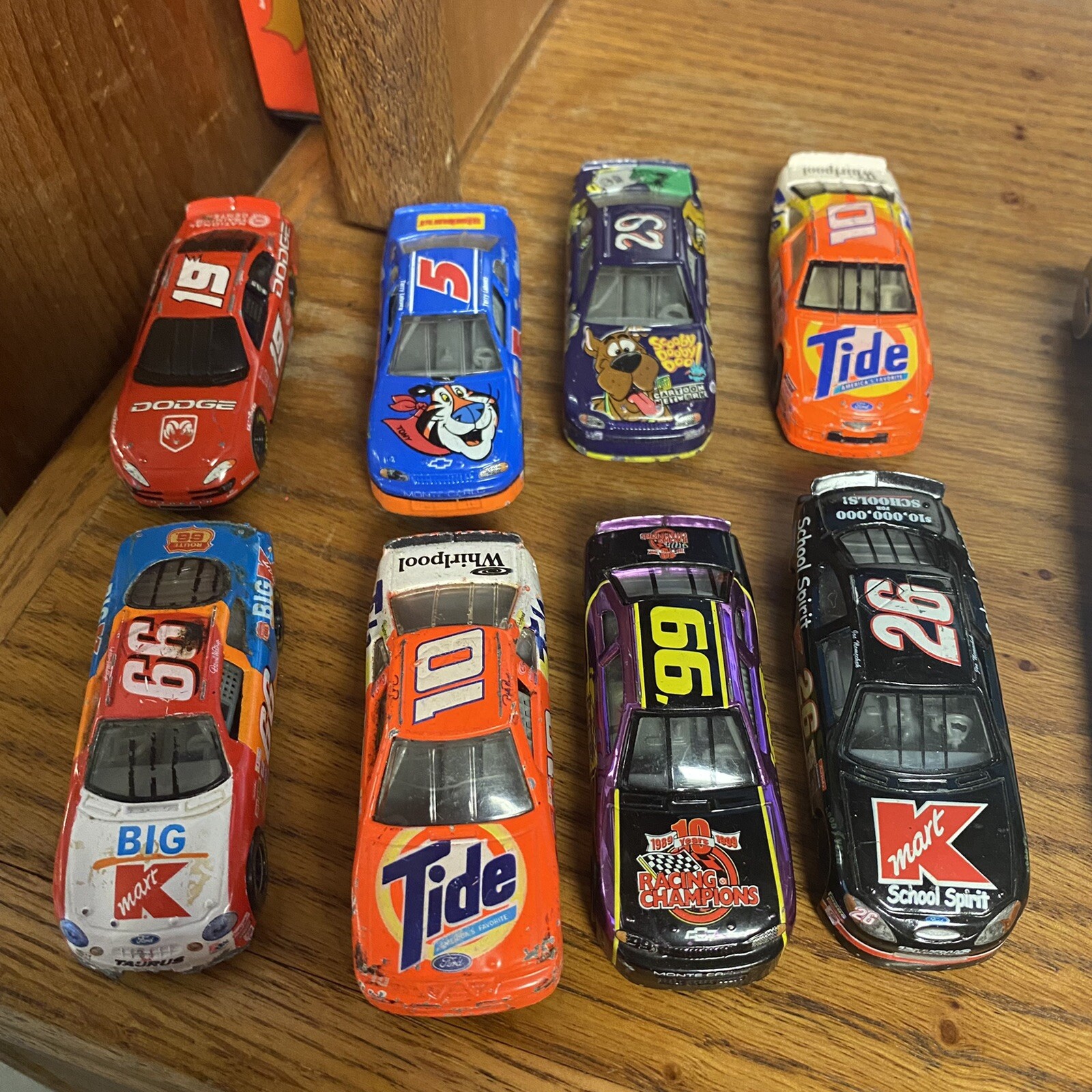 Lot of 8 Racing Champions Cars Scooby Doo Tide Kmart Dodge Frosted ...