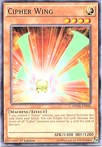 Cipher Wing DPDG-EN035 Yu-Gi-Oh! Light Play 1st Edition | eBay