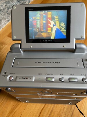 AudioVOX VBP2000 Portable VHS Player 5-Inch Active Matrix LCD Monitor ...