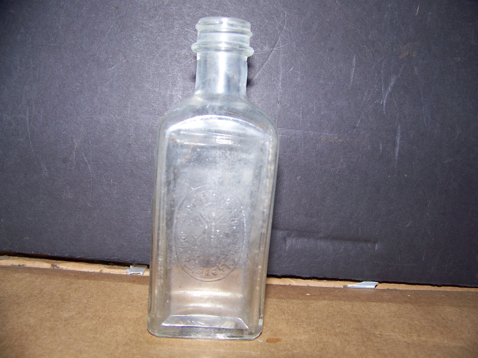 Antique Singer Manufacturing Co Clear Glass Bottle 5” Tall old vintage ...